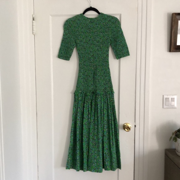 RHONE | Dresses | Zola Green Floral Midi Dress | Poshmark